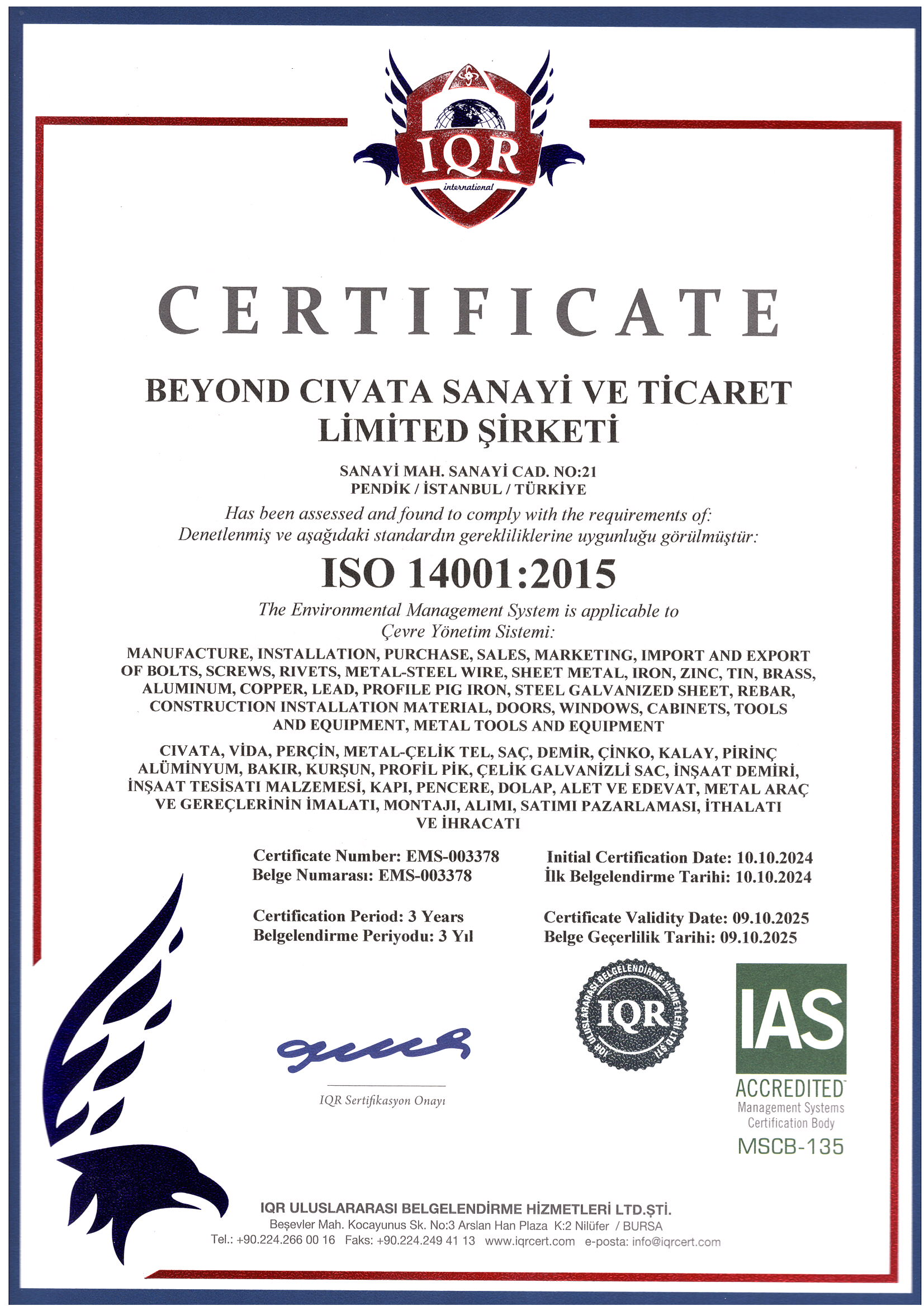 Belgelerimiz - Beyond Civata